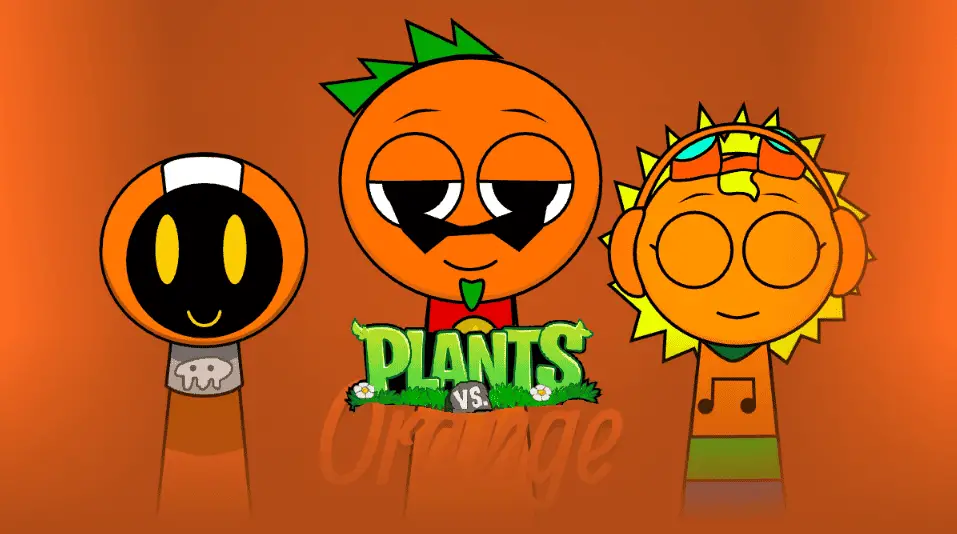 Sprunki Orange vs Plants - Play on Sprunki Play