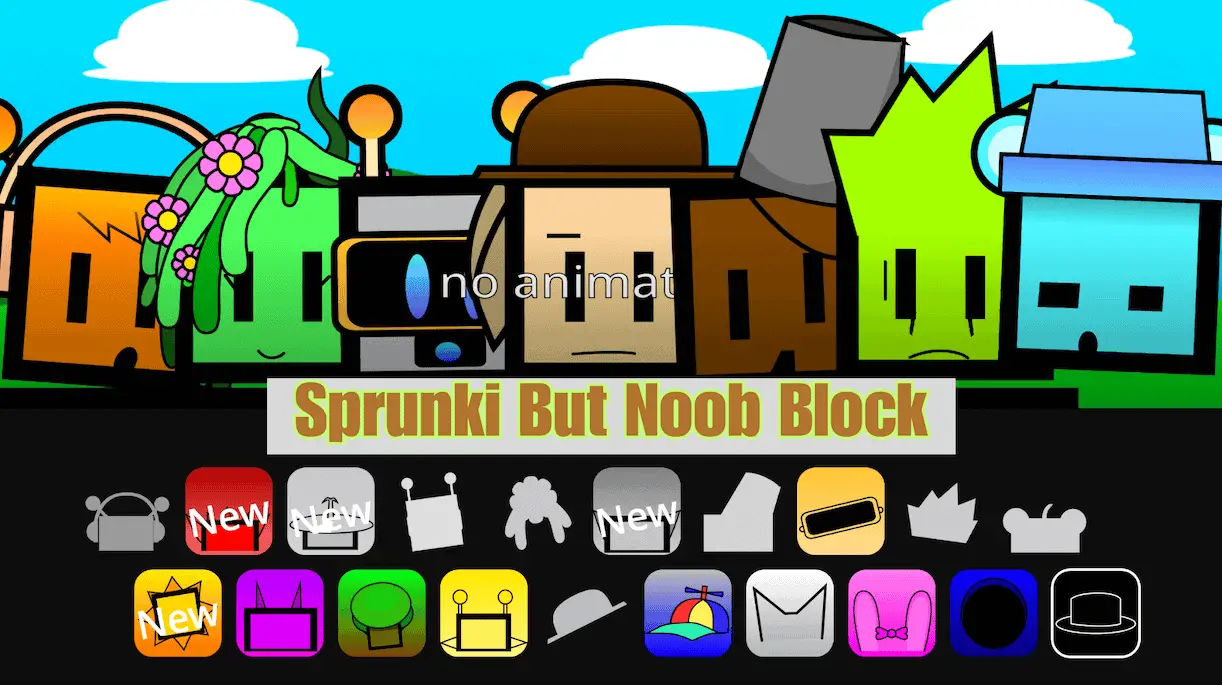 Sprunki But Noob Block - Play on Sprunki Play