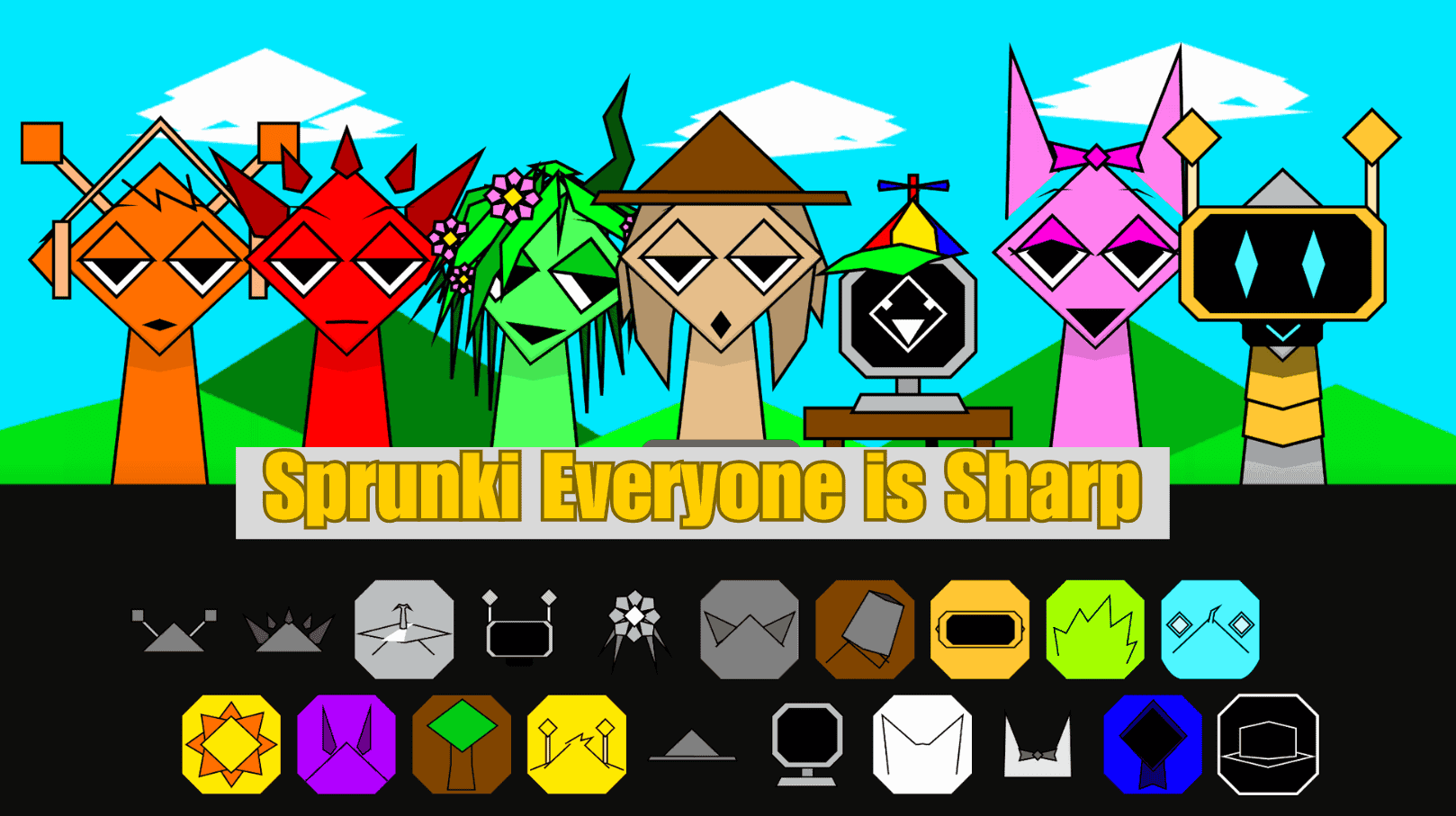 Sprunki but Everyone is Sharp - Play on Sprunki Play